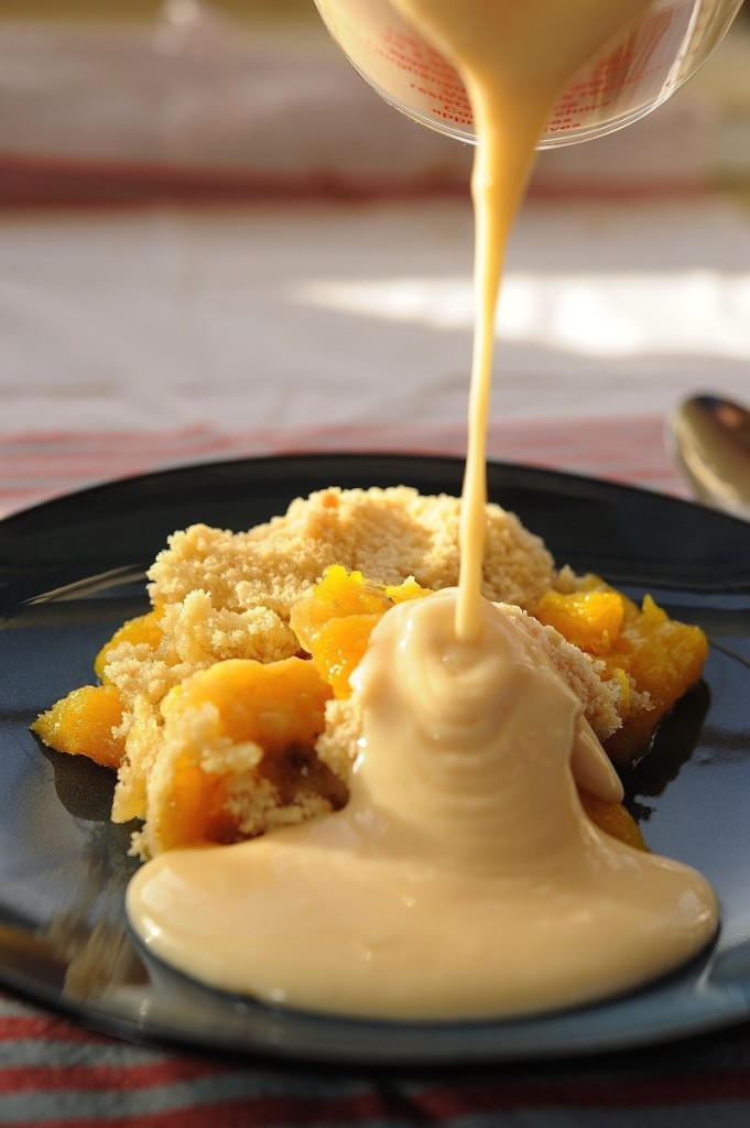 Mango Crumble and Custard - Sam Stern